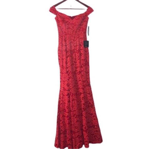 Lulu's | Dresses | Lulus Red Lace Mermaid Maxi Dress | Poshmark